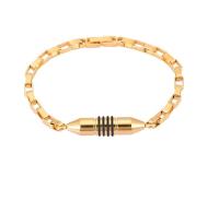 China 18K Gold Plated Stainless Steel Cremation Bracelet for Men and Women's Memorial Jewelry for sale