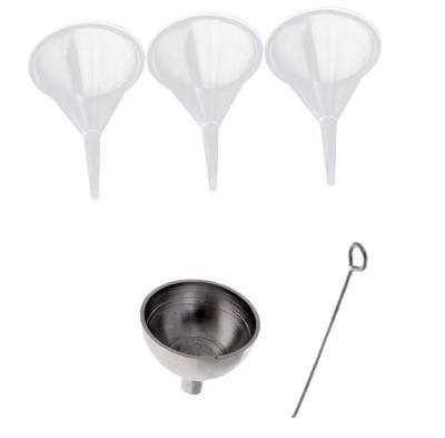 China CNC Inlay Technology Silver Plated Mini Metal Plastic Funnel Kit for Filling Cremation Jewelry Urns Ashes for sale