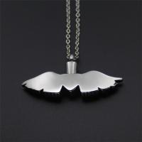China Stainless Steel Vertical Bar Necklace with CNC Inlay Technology Cremation Ash Pendant for sale