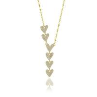China Women's Niche Design Geometric Heart S925 Sterling Full Diamond Necklace for Luxury for sale
