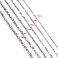 China Choice Width 1.5mm-6mm Stainless Steel Cross O Chain Necklace for Women Men DIY Jewelry Thin Bracelet Necklace for sale