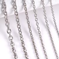 China Choice Width 1.5mm-6mm Stainless Steel Cross O Chain Necklace for Women Men DIY Jewelry Thin Bracelet Necklace for sale