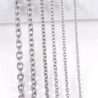 China Choice Width 1.5mm-6mm Stainless Steel Cross O Chain Necklace for Women Men DIY Jewelry Thin Bracelet Necklace for sale