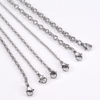 China Choice Width 1.5mm-6mm Stainless Steel Cross O Chain Necklace for Women Men DIY Jewelry Thin Bracelet Necklace for sale