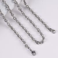 China Choice Width 1.5mm-6mm Stainless Steel Cross O Chain Necklace for Women Men DIY Jewelry Thin Bracelet Necklace for sale