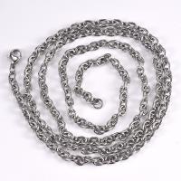 China Choice Width 1.5mm-6mm Stainless Steel Cross O Chain Necklace for Women Men DIY Jewelry Thin Bracelet Necklace for sale