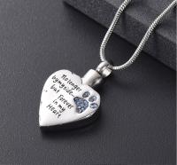 China Pet Keepsake Jewelry Fashionable Cremation Urn Necklace for Ashes Pendant OEM/ODM for sale