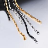 China DIY Jewelry Making Men Women 1.1mm/2mm/2.5mm/3mm Stainless Steel Box Chain Necklace for sale