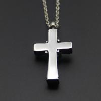 China Flower Engraved Retro Cross Cremation Ashes Holder Necklace for Funeral Memorial for sale