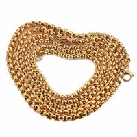 China CLASSIC Style 3.5mm/4mm Stainless Steel Square Pearl Chain Necklace for Unisex Pendant for sale