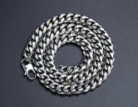 China Jewelry Type Pendants or Charms 12mm Rap Personality Hip Hop Cuba Chain Stainless Steel 316L Chains for sale