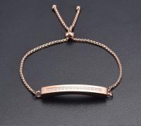 China Silver/Gold/Rose Gold Black Memorial Bangle With Clear Stone Cremation Bracelet For Ashes for sale