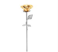 China Long-Stem Blue Rose Flower Keepsake Urns Heart Cut Diamond Shape Memorials for Ashes for sale