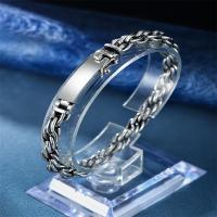 China Contracted Twine 925 Silver Double Safety Buckle Pin Bracelet Perfect for Men and Women for sale
