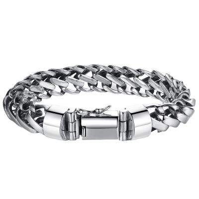 China Men's Fashion Retro Bracelet Overbearing and European Version in S925 Sterling Silver for sale