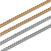 China Customizable Stainless Steel Curb Chains for DIY Bracelet Necklace Decoration for sale