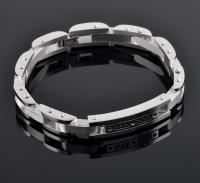 China 24K Gold Plated 316L Stainless Steel Watch Band Bracelet for Men's Cremation Urn Ashes for sale