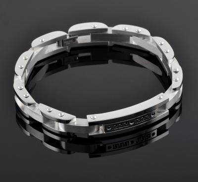 China 24K Gold Plated 316L Stainless Steel Watch Band Bracelet for Men's Cremation Urn Ashes for sale