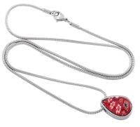 China 8 Year's Experience Heart Water Drop Stainless Steel Pendant Necklace for Urn Keepsake for sale