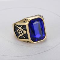 China Europe or America AG Red Diamond Ring Silver Plated and Made of 316L Stainless Steel for sale