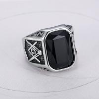 China Europe or America AG Red Diamond Ring Silver Plated and Made of 316L Stainless Steel for sale