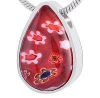 China 8 Year's Experience Heart Water Drop Stainless Steel Pendant Necklace for Urn Keepsake for sale