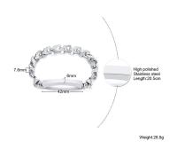 China Fashionable Style Custom Engrave Urn Ashes Bracelets for Women Men Unisex Keepsake Gifts Jewelry for sale