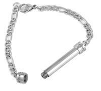 China Free Shipping Personalized DIY Stainless Steel Cremation Jewelry Bracelet for Women Men for sale