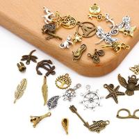 China Unisex Vintage Alloy Necklace Earrings Handmade DIY Mobile Phone Case Pendant Material for sale
