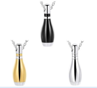 China Advantage 8 Years Experience Stainless Steel Bowling Pin Cremation Urn Locket Pendant for sale