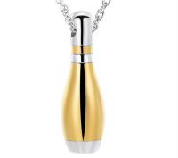 China Advantage 8 Years Experience Stainless Steel Bowling Pin Cremation Urn Locket Pendant for sale