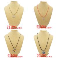 China OEM Necklace Rope Crystal Pendant Rope Wax Rope Gold Jewelry Lanyard for Men and Women for sale