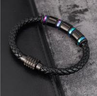 China Multi-layered Weave Leather Bracelet for European Customers Customized and Fashionable for sale