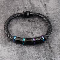 China Multi-layered Weave Leather Bracelet for European Customers Customized and Fashionable for sale