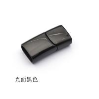 China Stainless Steel Magnet Buckle Flat Rectangular Design for Leather Cord Bracelet Safety for sale