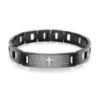 China European Style Stainless Steel Bracelets for Men Bible Characters and OEM/ODM Options for sale