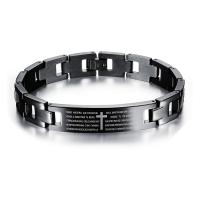 China European Style Stainless Steel Bracelets for Men Bible Characters and OEM/ODM Options for sale