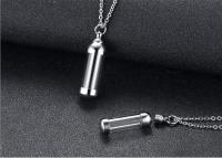 China Can Open Hollow Tube Pendants For Women Men Ashes Cremation Memorial Necklace Stainless Steel Unisex Jewelry 20