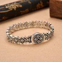 China Retro Seafarer Anchor Bracelet for Men Thick Sterling Silver Personality Included for sale