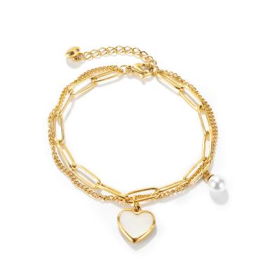China OEM/ODM Stainless Steel Bracelet with Japanese and Korean Popular Ins Niche Design for sale