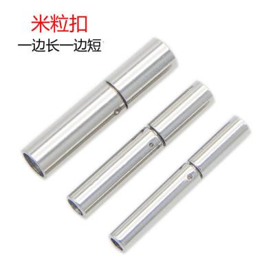 China CNC Inlay Technology Black Rhodium Plating Stainless Steel Buckle for Bracelet Necklace for sale