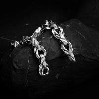 China Sterling Silver Hip Hop Chain European and American Men's Advanced Sense Hipster Necklace for sale