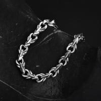 China Sterling Silver Hip Hop Chain European and American Men's Advanced Sense Hipster Necklace for sale