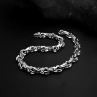 China Sterling Silver Hip Hop Chain European and American Men's Advanced Sense Hipster Necklace for sale