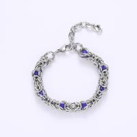 China 8 Year's Experience Advantage Opal Titanium Steel Heavy Manual Chain Men's Bracelet for sale