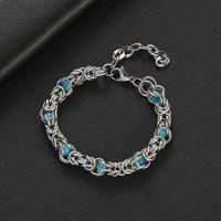China 8 Year's Experience Advantage Opal Titanium Steel Heavy Manual Chain Men's Bracelet for sale