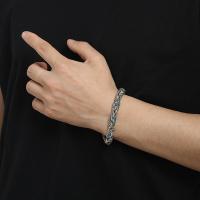 China 8 Year's Experience Advantage Opal Titanium Steel Heavy Manual Chain Men's Bracelet for sale