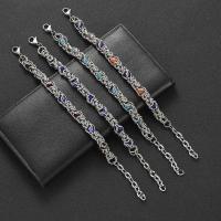 China 8 Year's Experience Advantage Opal Titanium Steel Heavy Manual Chain Men's Bracelet for sale