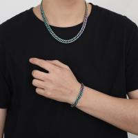 China 8 Year's Experience Advantage Opal Titanium Steel Heavy Manual Chain Men's Bracelet for sale