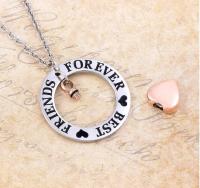 China Stainless Steel Cremation Necklace for Pets Friends Ashes Holder Urn Keepsake Pendant for sale
